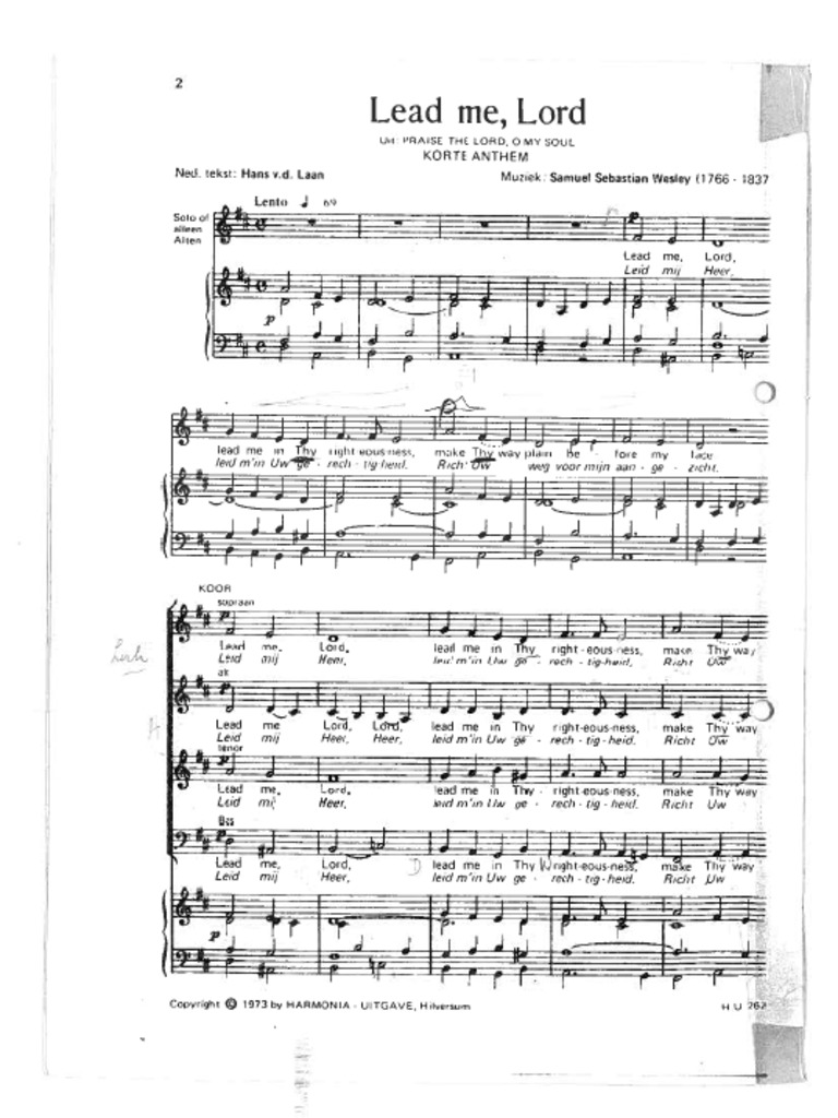 Lead Me Lord | PDF