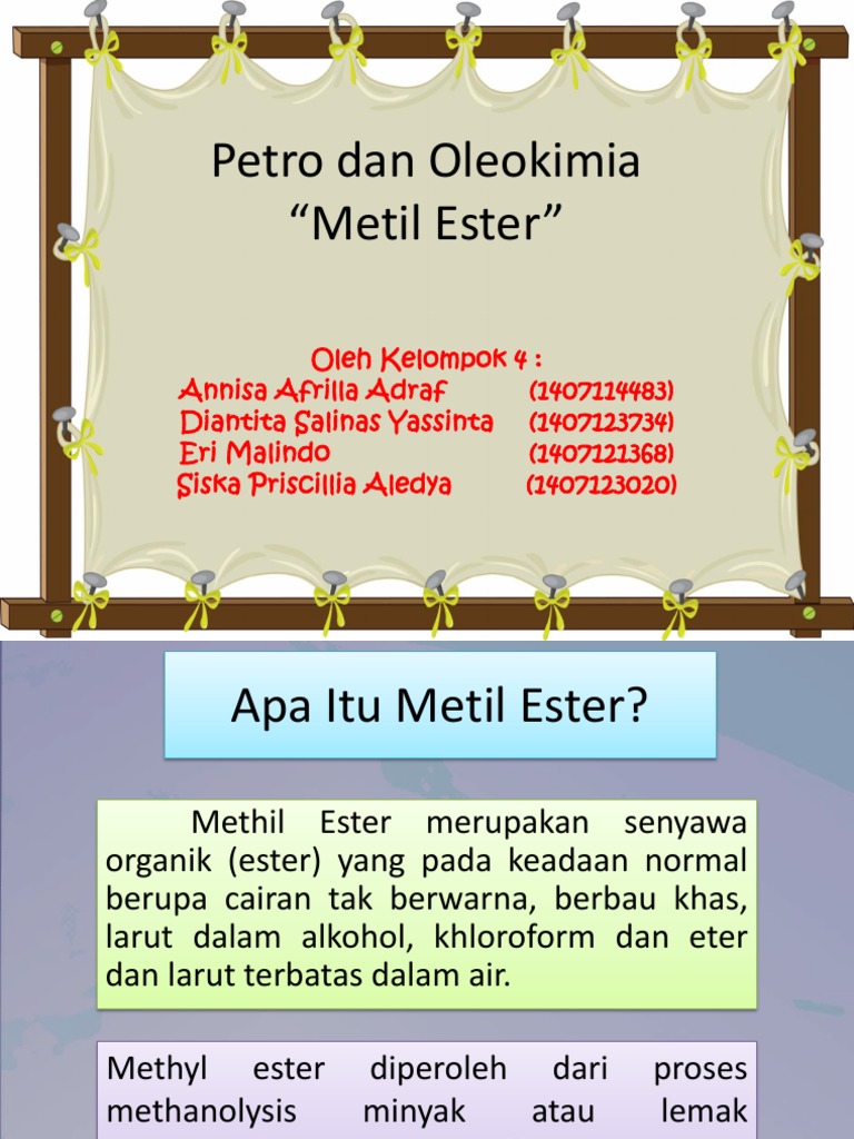 Metil Ester Inas Ica Eri Cika | PDF