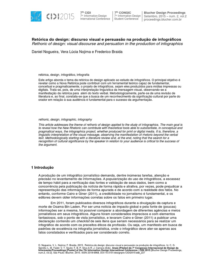 Retórica do Design em Infográficos | PDF | Retórica | Aristóteles