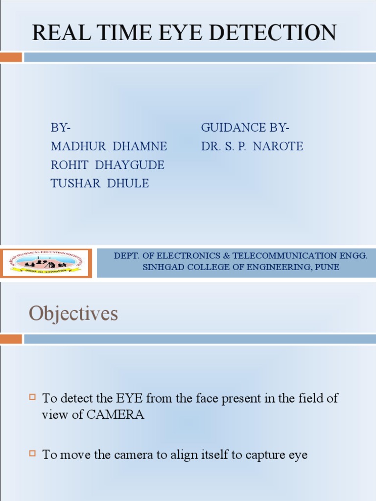Real Time Eye Detection 2 Edited Final Download Free Pdf Image Segmentation Computing