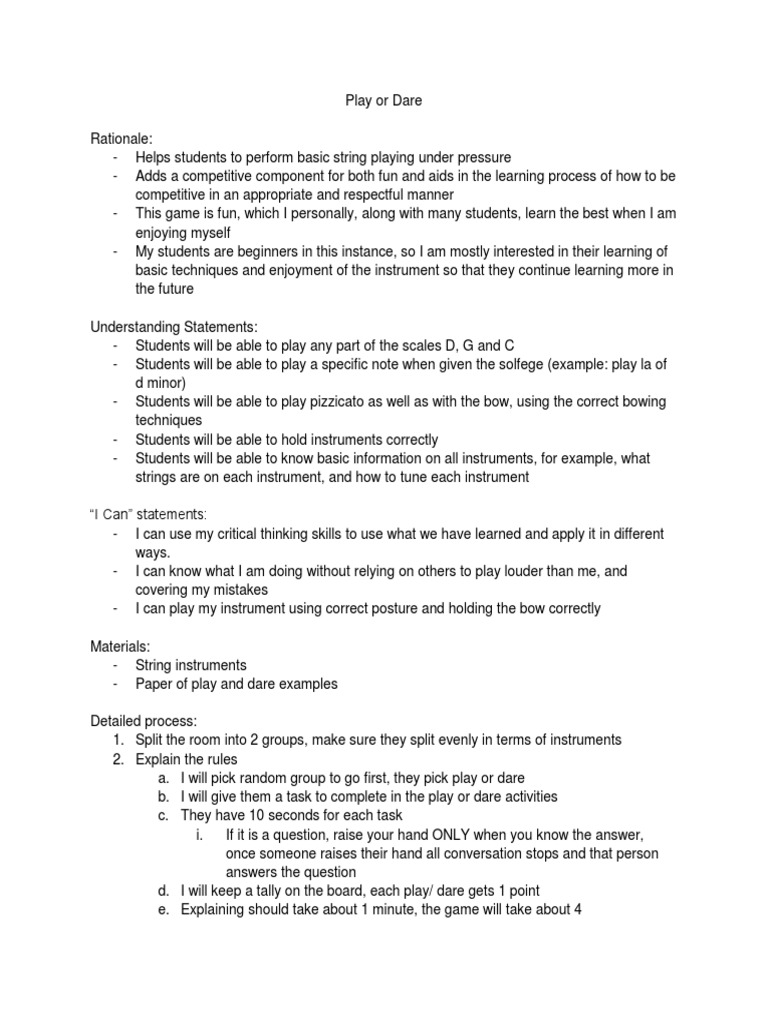 String Game | Download Free PDF | Critical Thinking | String Instruments