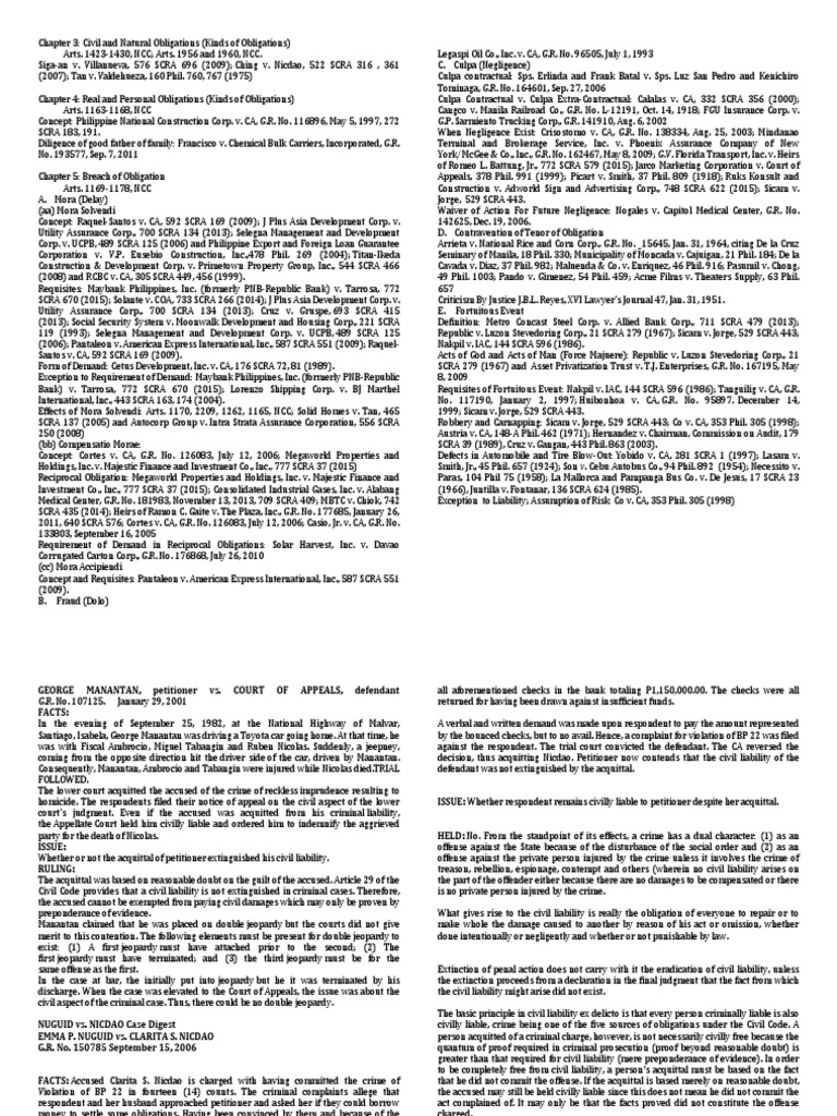 ObliCon Cases | PDF | Acquittal | Lawsuit