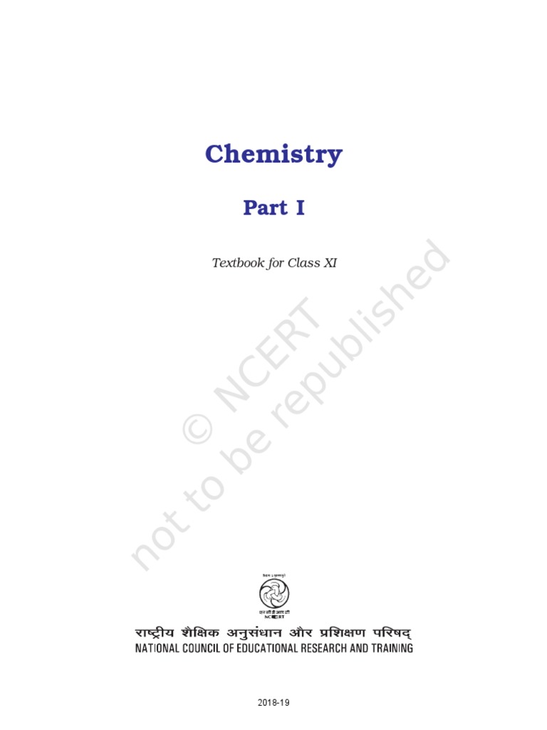 Class 11 Chemistry Part 1 | PDF | Chemical Equilibrium | Chemical ...