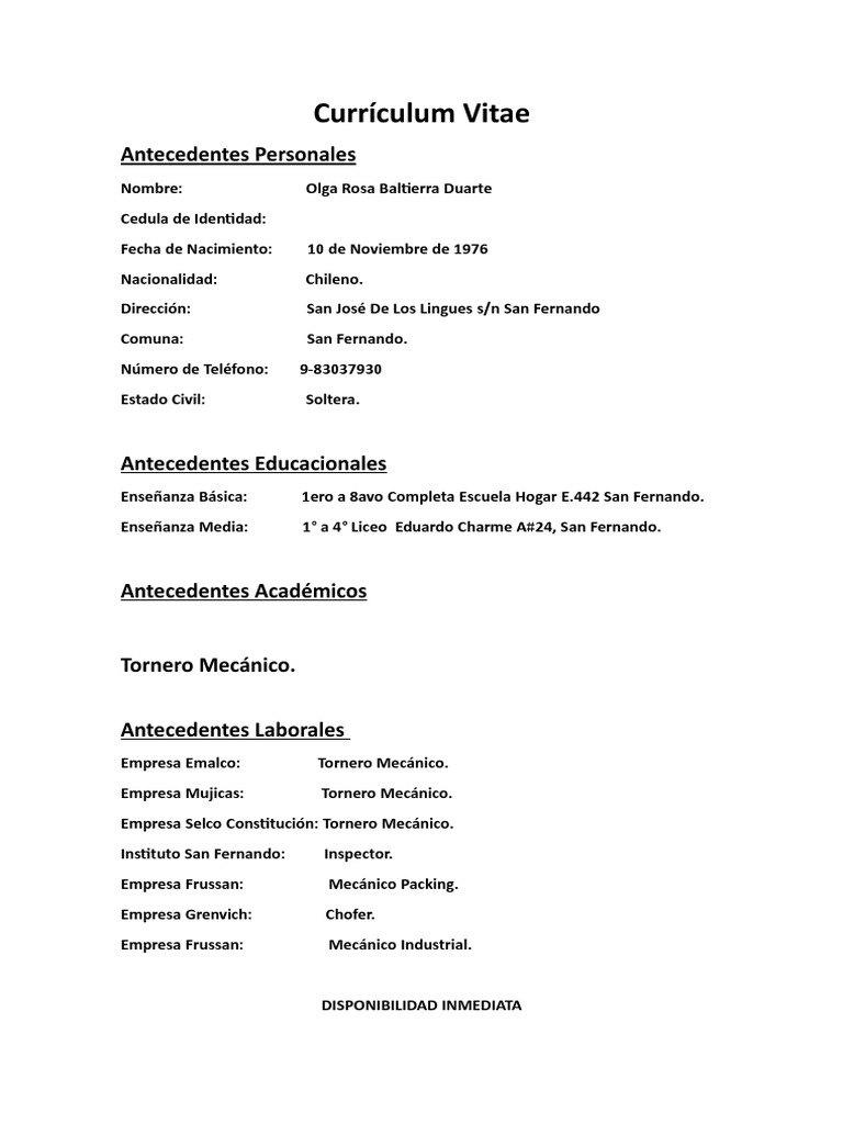 Curriculum Vitae Juan | PDF