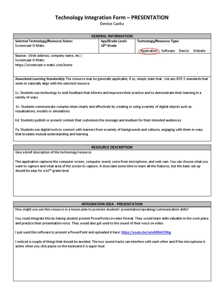 Technology Integration - Presentation | PDF | Learning | Behavior Modification
