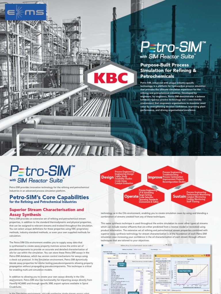 KBC Petro-SIM Refining | PDF | Simulation | Oil Refinery