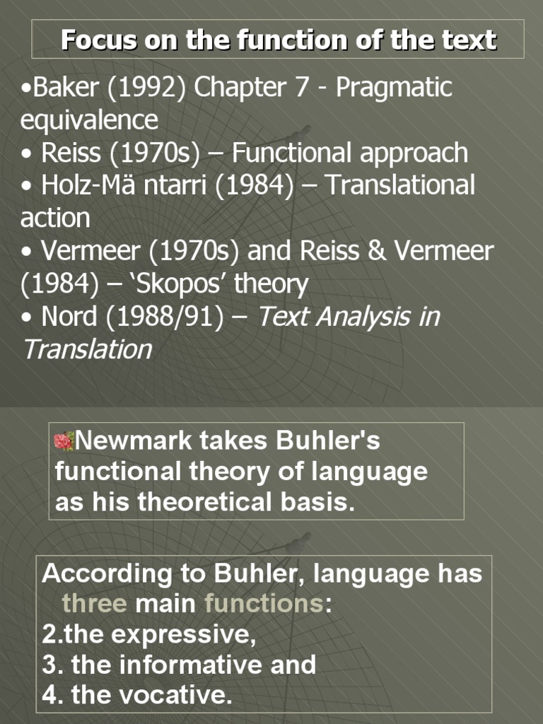 Translation Function of The Text 1225913723624614 9 | PDF ...