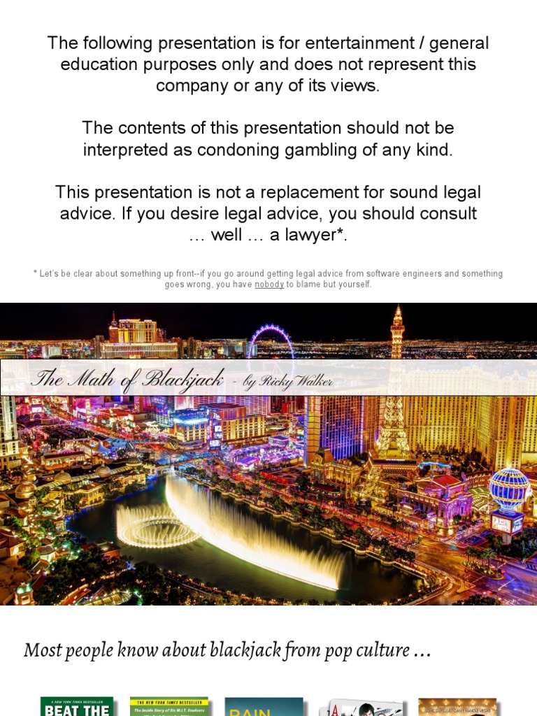 The Math of Blackjack | PDF | Card Counting | Dynamic Programming