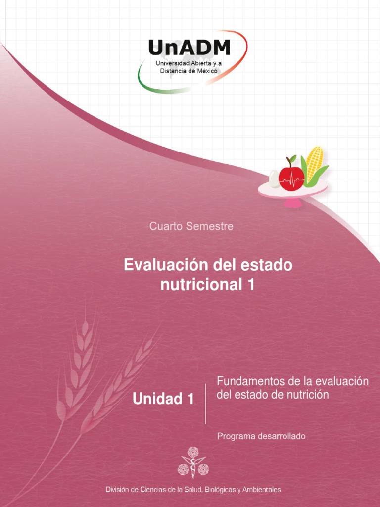 Evaluacion Unidad1 Unadm | PDF | Tejido adiposo | Nutrición