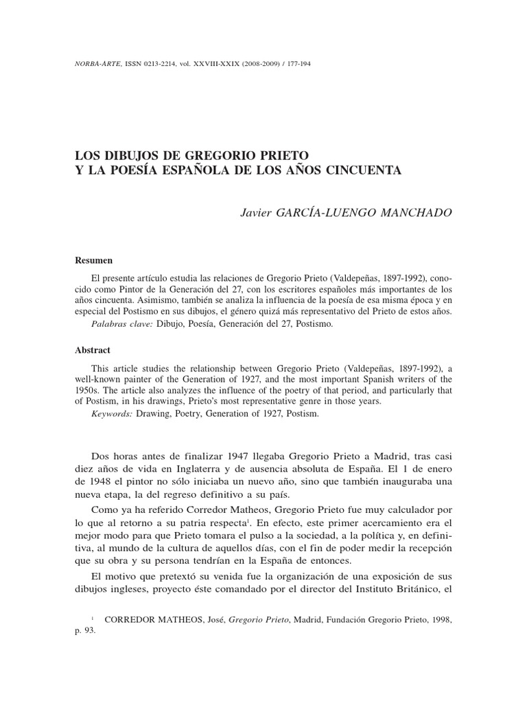 Dibujos de Gregorio Prieto | PDF | Salvador Dalí | Madrid