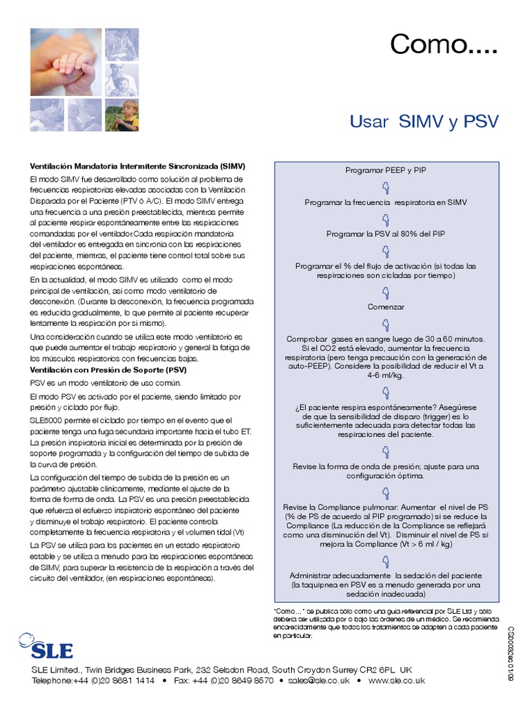 How To Use SIMV y PSV (Spanish) | PDF | Sistema respiratorio | Respiración