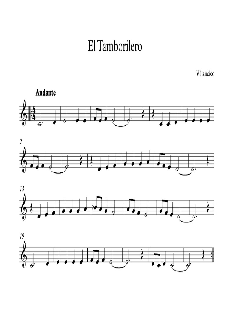 El Tamborilero PDF | PDF