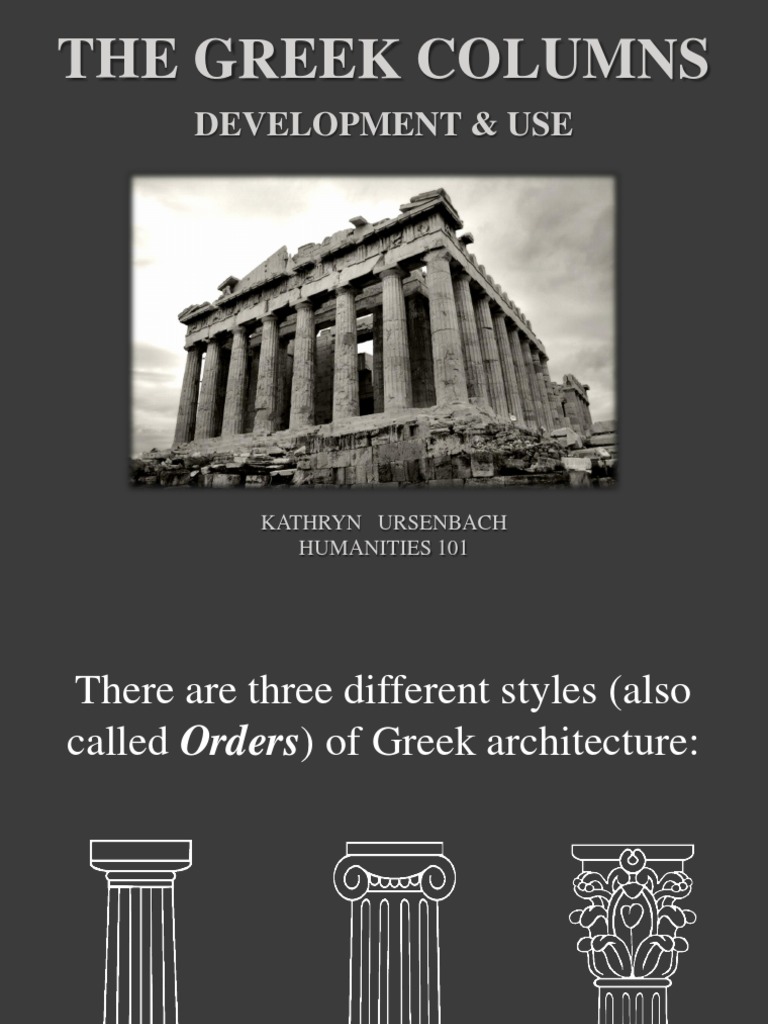 Greek Column Styles Explained | PDF | Column | Ancient Greece