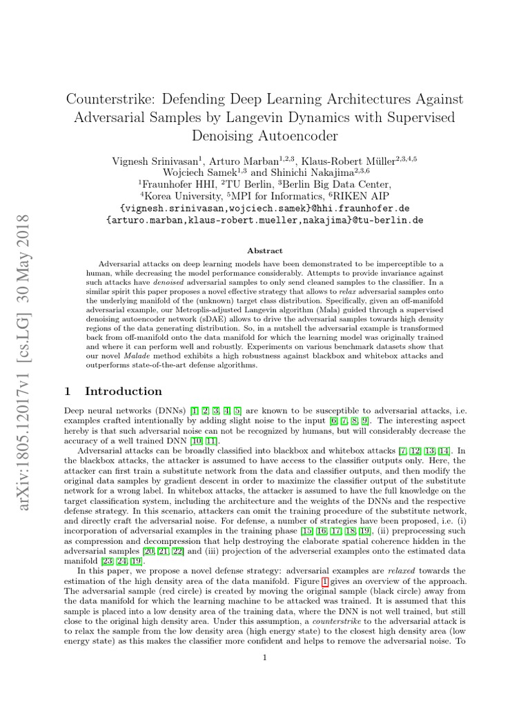 Defending Adversarials | PDF | Statistical Classification | Deep Learning