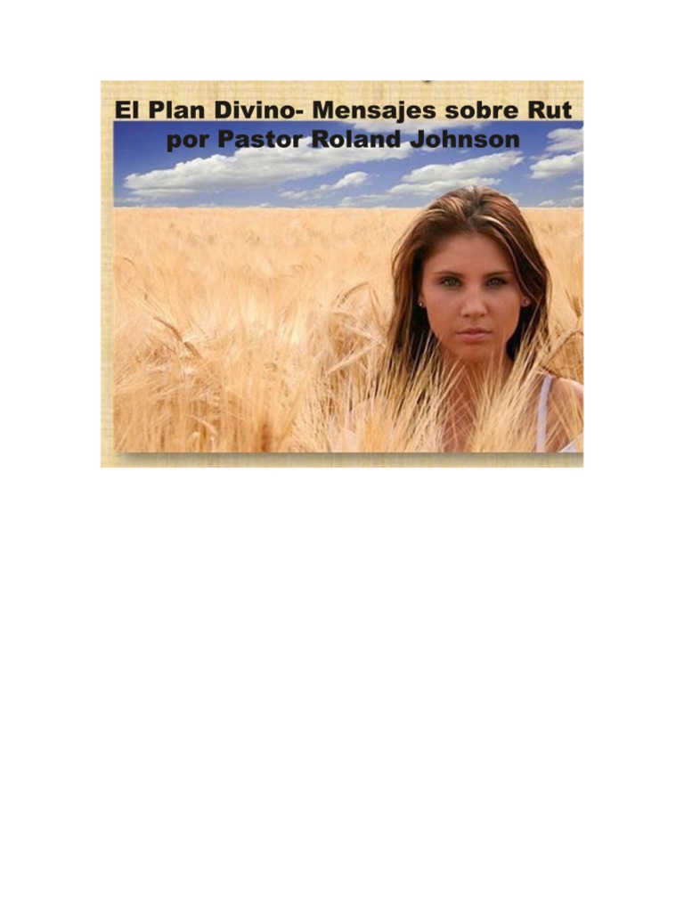 El Libro de Rut | PDF | Libro de rut | Cristo (título)