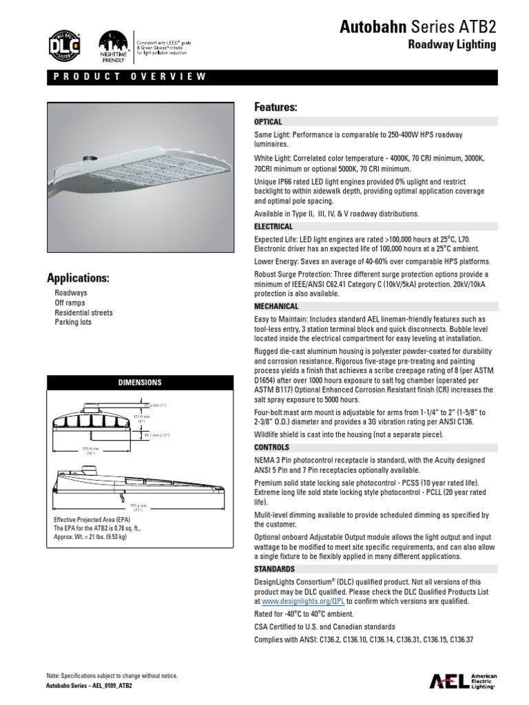 Autobahn Series ATB2: Roadway Lighting | Nature