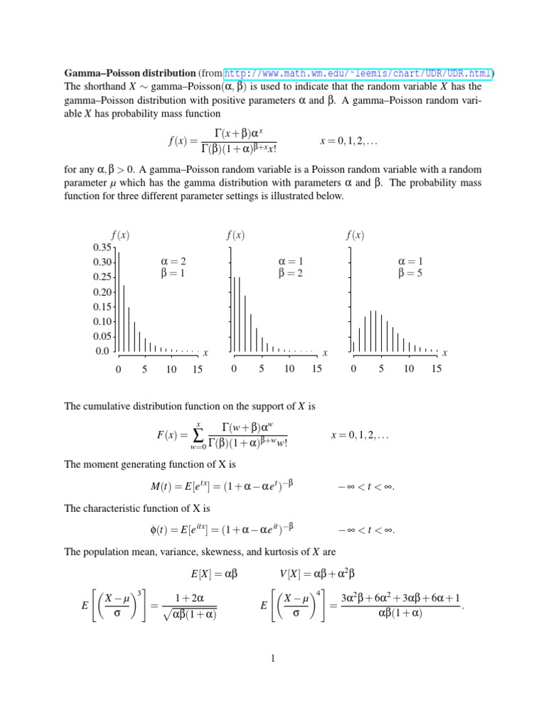 Gamma-Poisson Distribution (From | PDF | Poisson Distribution ...