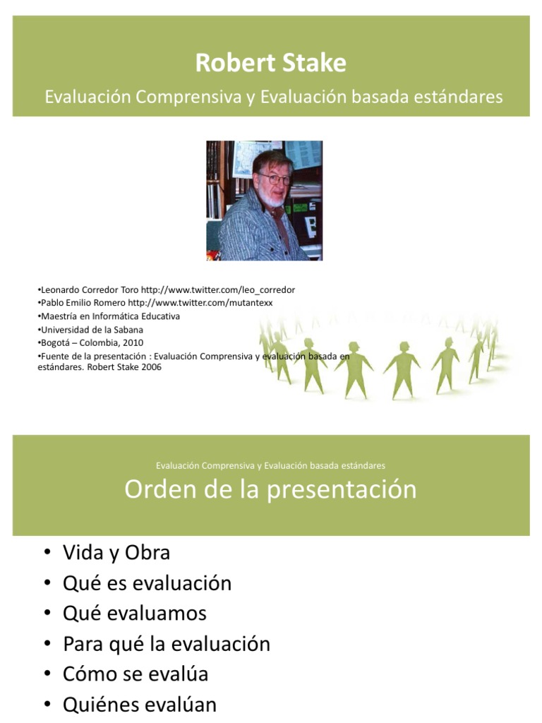 Robert Stake | PDF | Evaluación | Epistemología