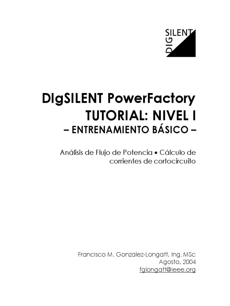 Tutorial Digsilent Nivel Basico | PDF | Point and Click | Ventana (informática)