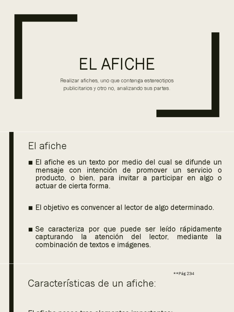 El Afiche | PDF