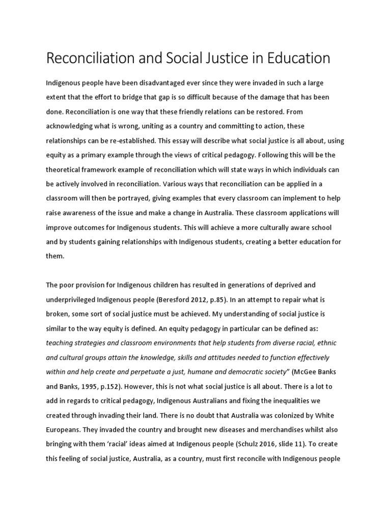Indigenous Education Essay | PDF | Indigenous Australians | Conflict ...