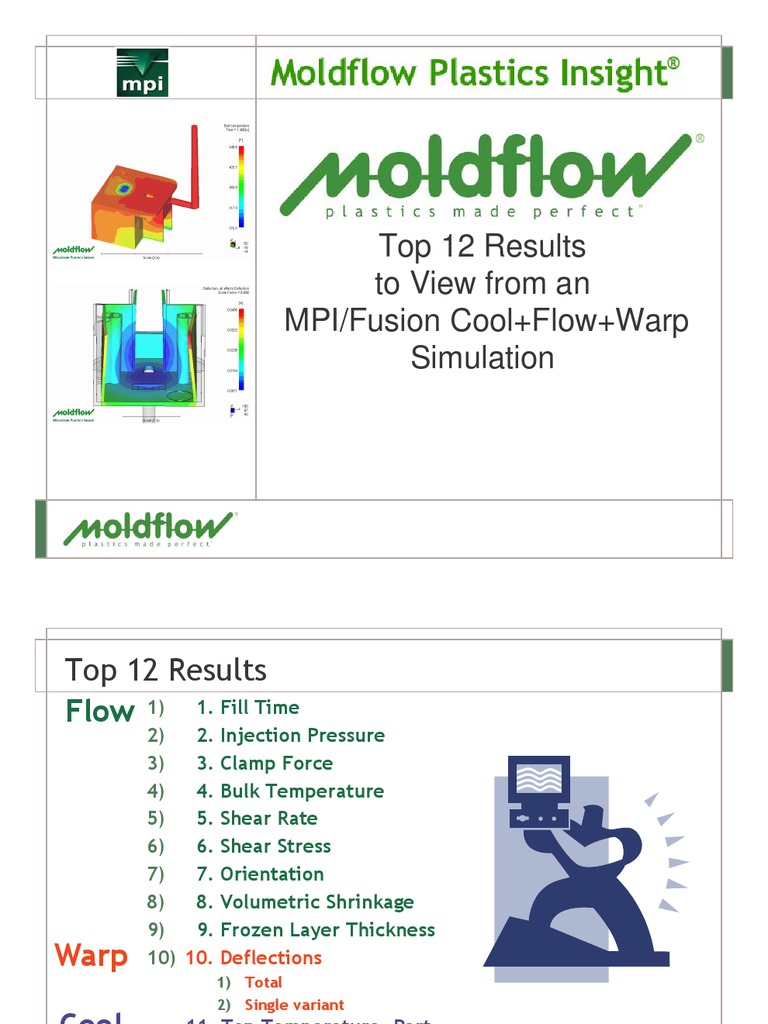 Top12-Results From Moldflow | PDF | Temperature | Chemistry