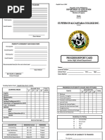 FORM 137-A Sample | PDF | Cognition | Learning