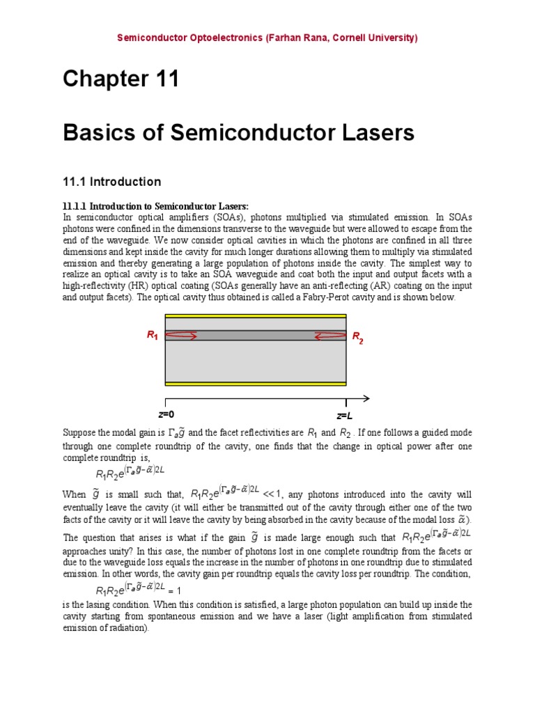 Semiconductor Optoelectronics (Farhan Rana Cornell University) at Lois ...