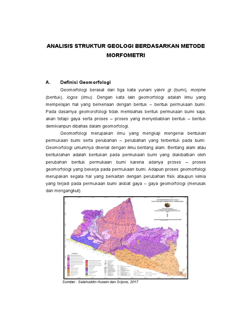 Analisis Morfometri Geomorfologi Sungai | PDF