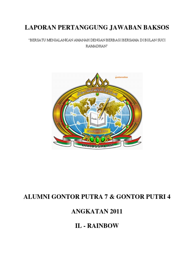 Gontor Laporan Baksos | PDF
