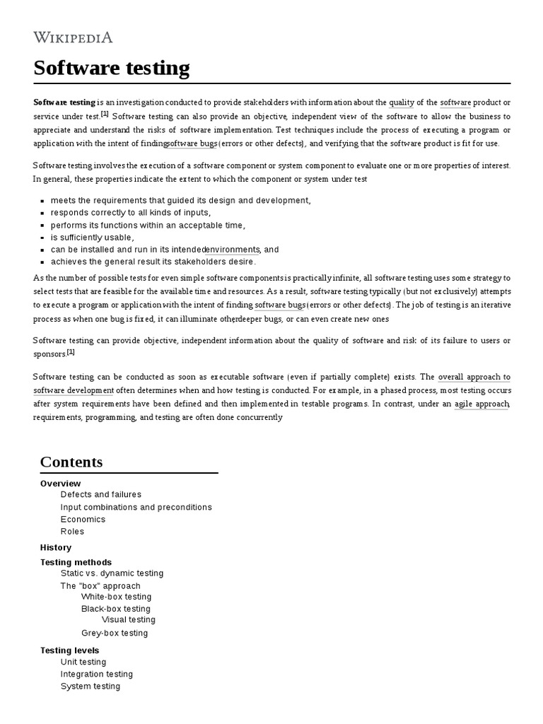 Software Testing | PDF | Software Testing | Software Release Life Cycle