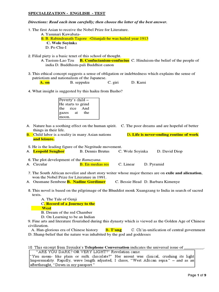 English Major LET Reviewer | PDF | Curriculum | Reading (Process)