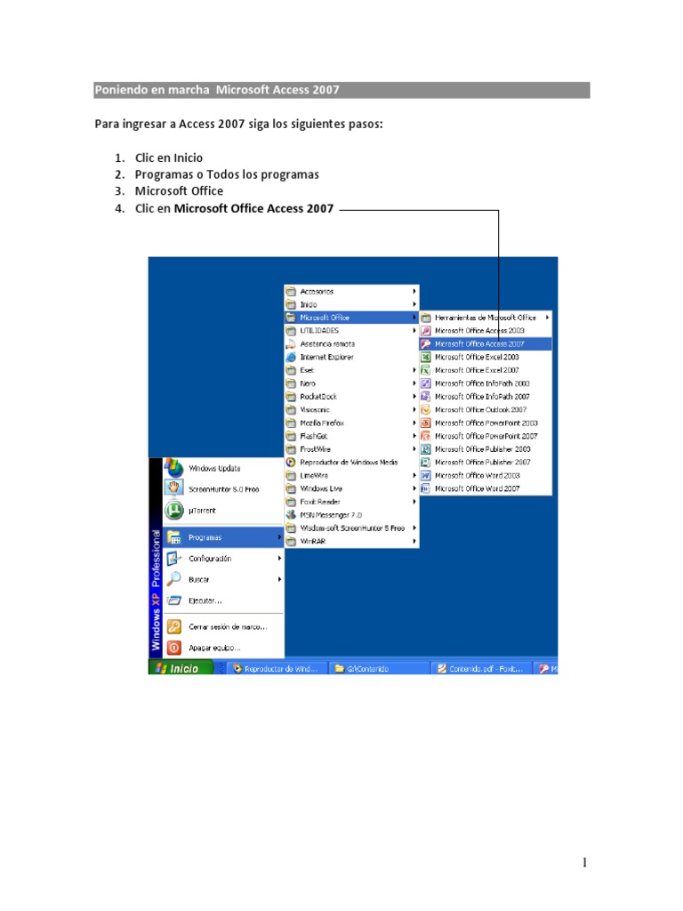 Libro Access | PDF | Tabla (base de datos) | Macro (informática)