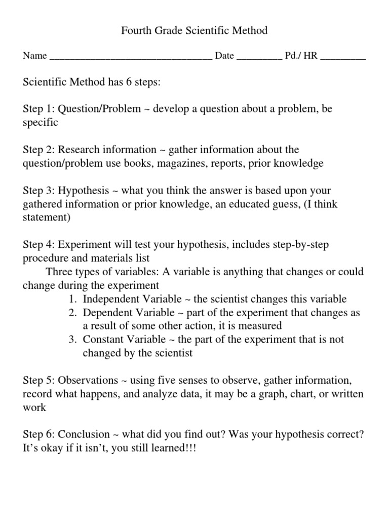 Notes Scientific Method PDF | PDF | Experiment | Observation
