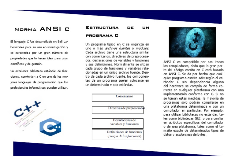 Ansi C: Norma | PDF | C (lenguaje de programación) | Compilador