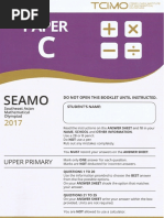 SASMO Sample Paper and Syllabus 1 | PDF | Mathematics | Statistics