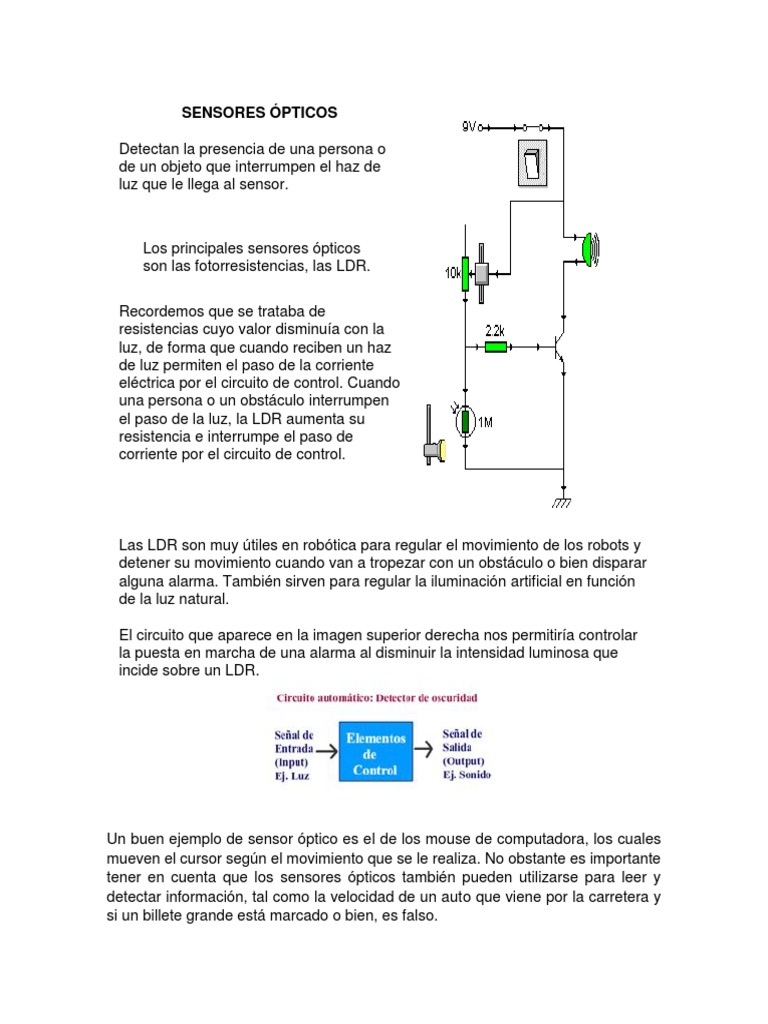 Sensores Ópticos | PDF | Óptica | Sensor