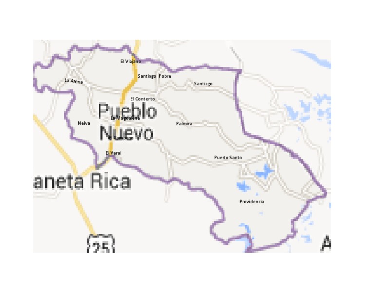Mapa de Pueblo Nuevo | PDF