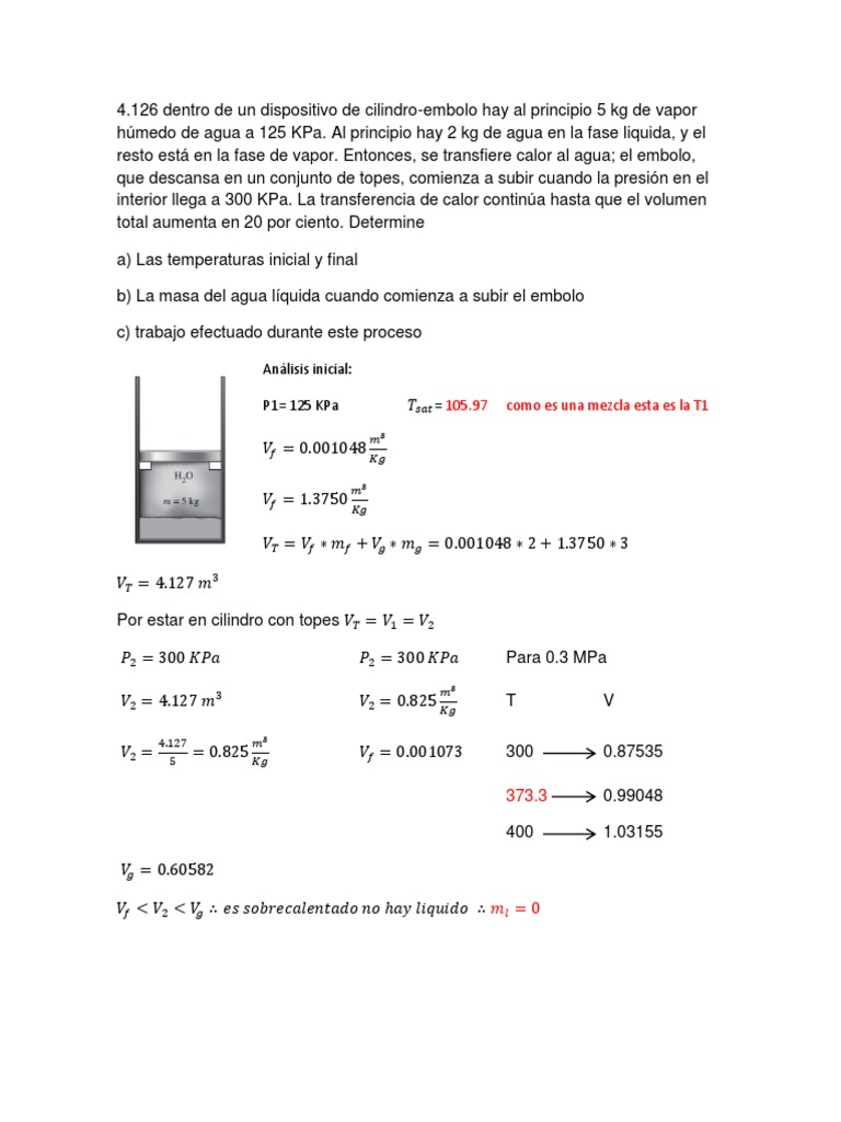 Ejercicios de Termodinamica | PDF | Calor | Gases
