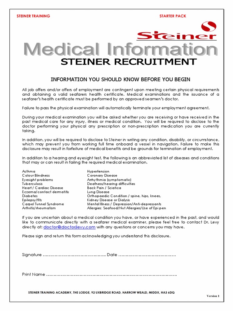 Interview - Medical Information Please-print-And-sign | PDF | Wellness