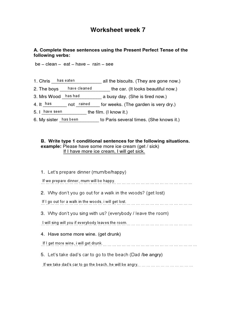 Worksheet Week 7 PDF | PDF