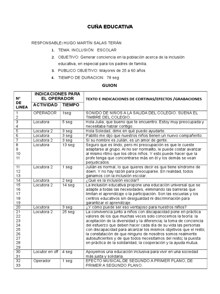 Guion Cuna Radial | PDF