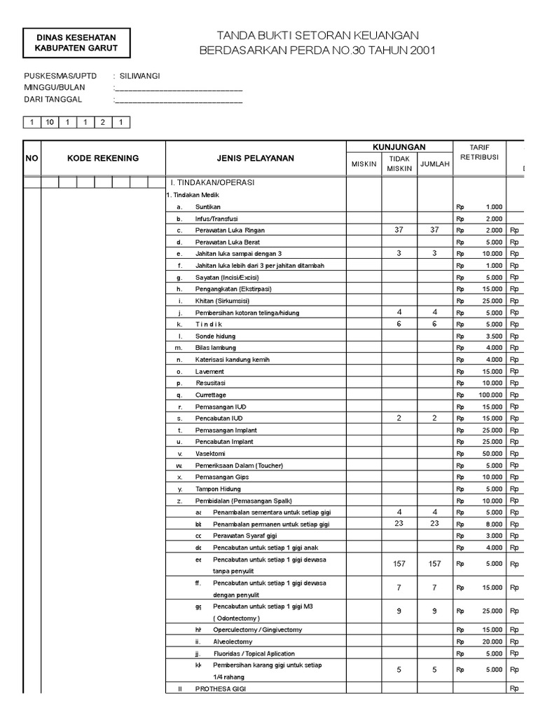 Tanda Bukti Setoran | PDF