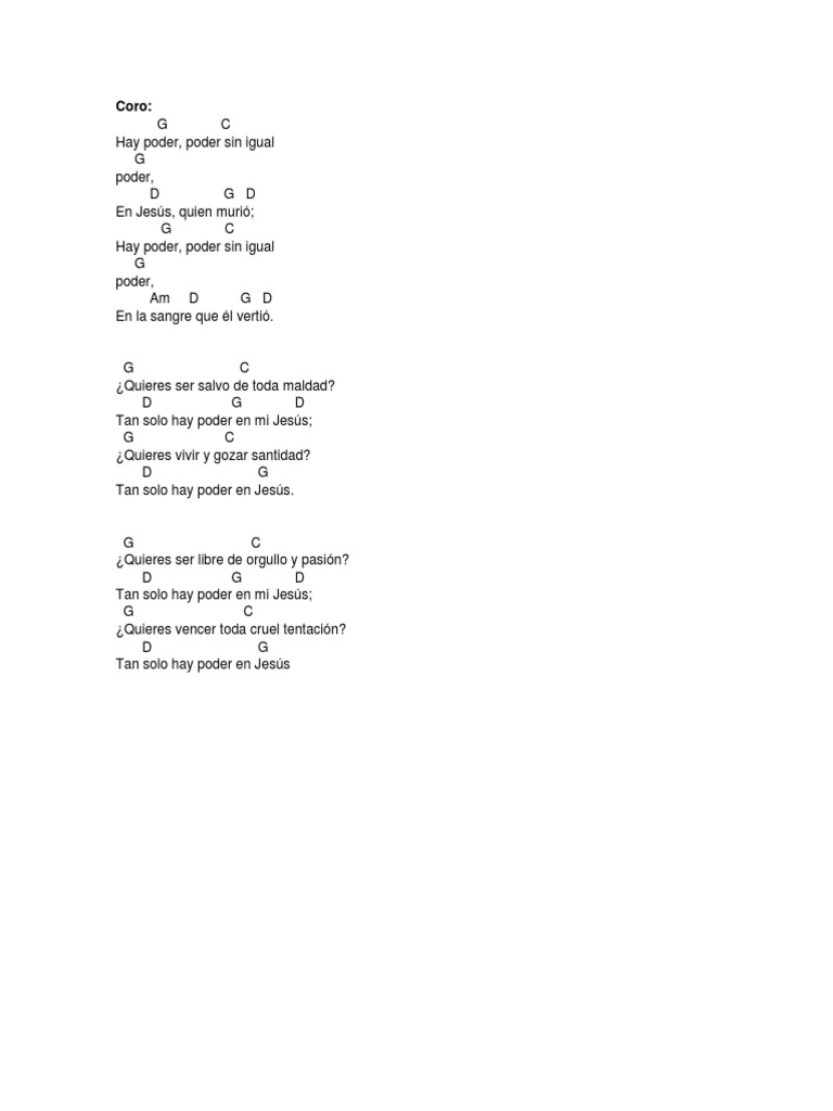 Hay Poder Acordes | PDF