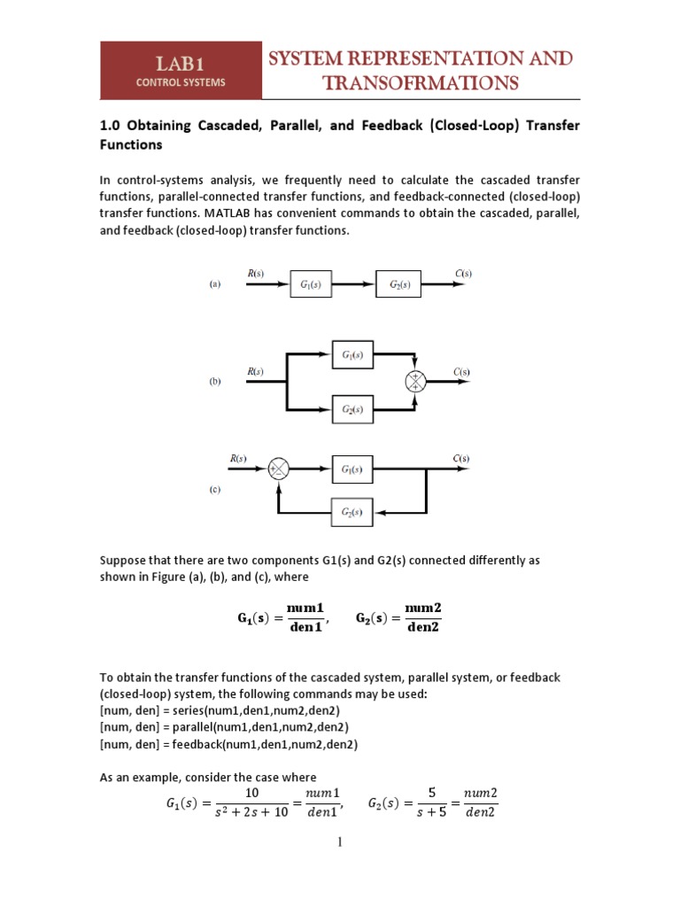 Lab Manual - Control Systems | PDF | Control Theory | Systems Theory