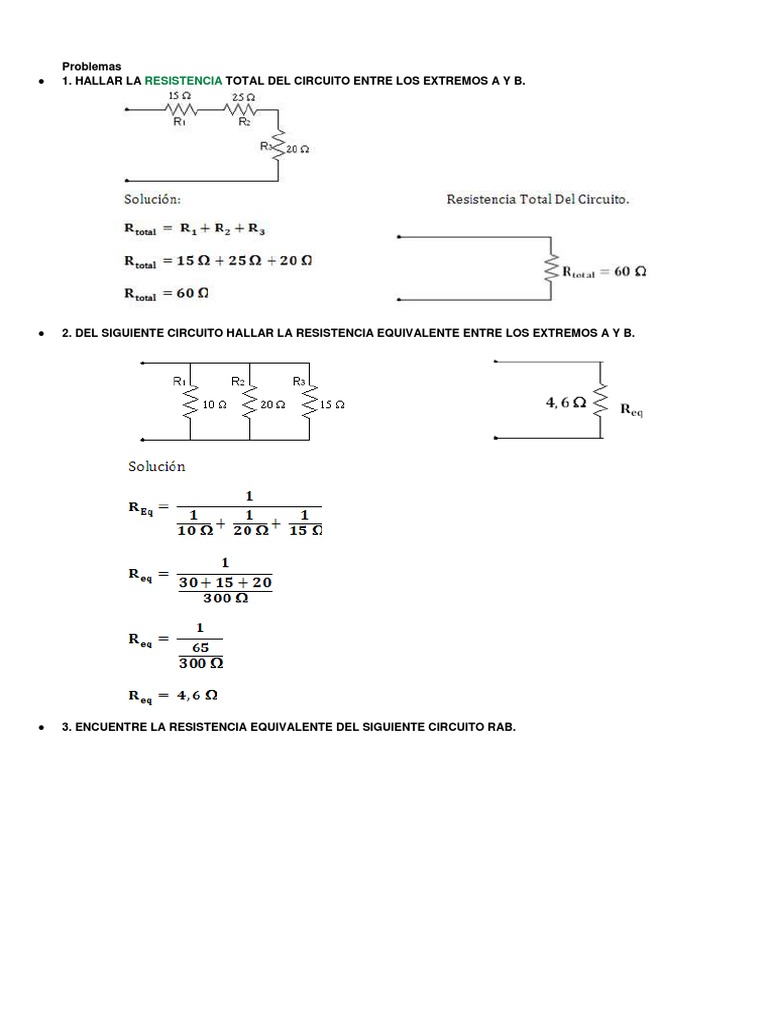 Problemas Ley de Ohm - David - Teoria | PDF | Resistor | Superconductividad