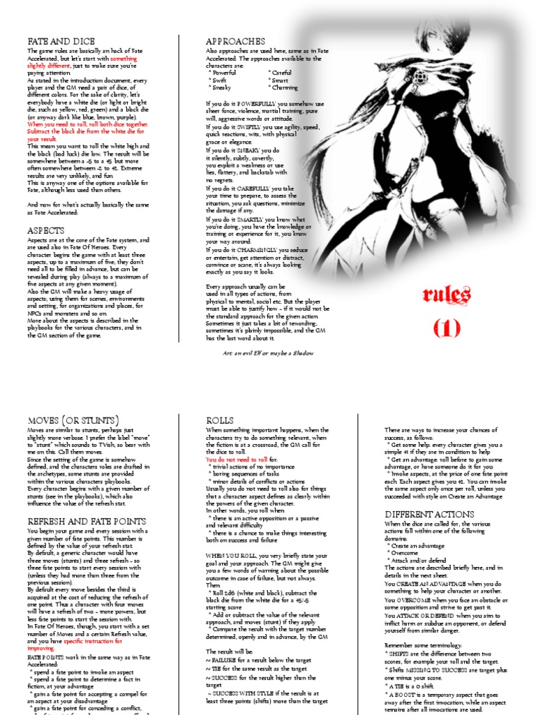FOH 2 Rules v01 PDF | PDF | Leisure