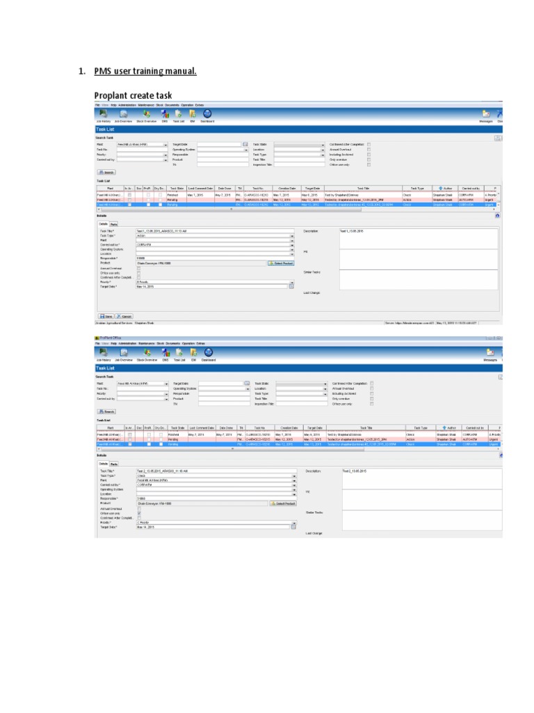 Task User Training Manual | PDF