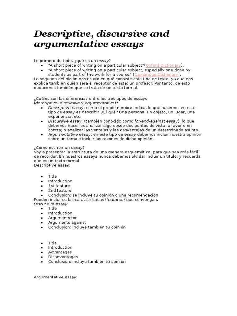 Understanding the Key Differences Between Descriptive, Discursive and ...