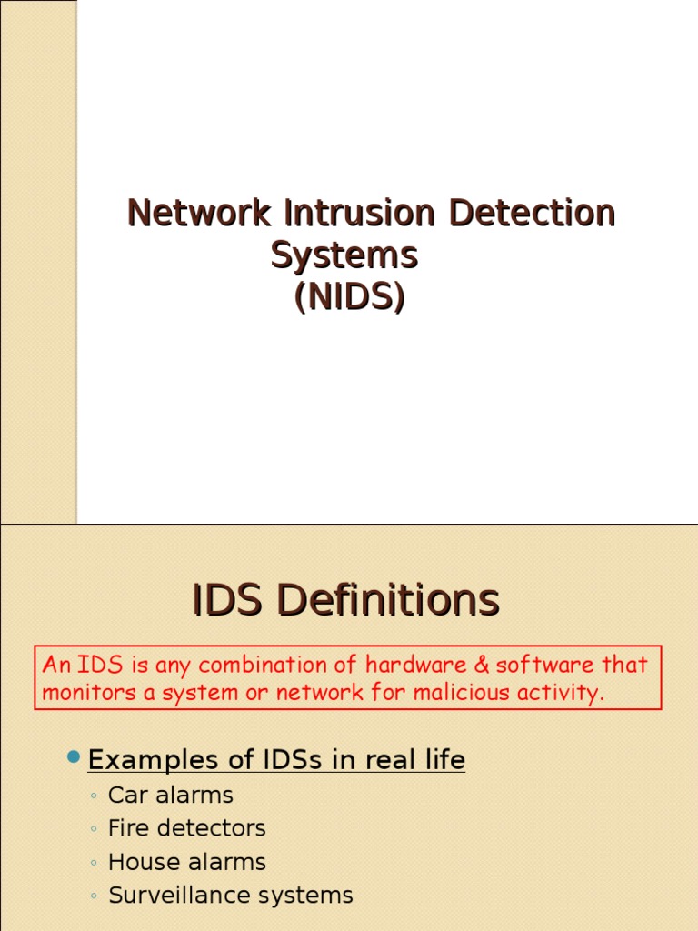 Intrusion Detection System | PDF | Firewall (Computing) | Computer Network